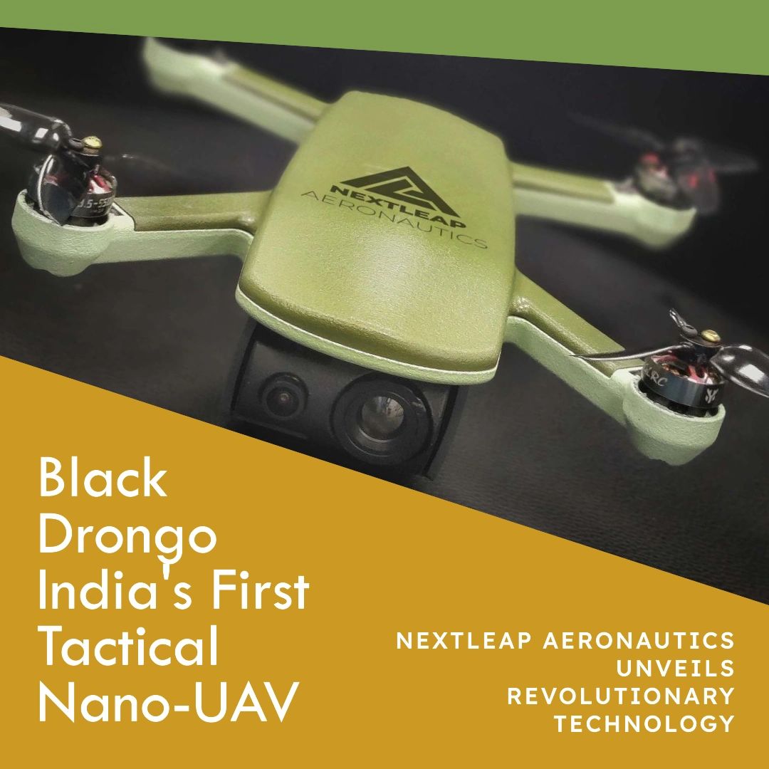 NextLeap Aeronautics Unveils Black Drongo Tactical Nano UAV